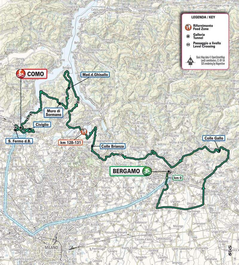 Il Lombardia pierde 12 km con la última modificación de s...