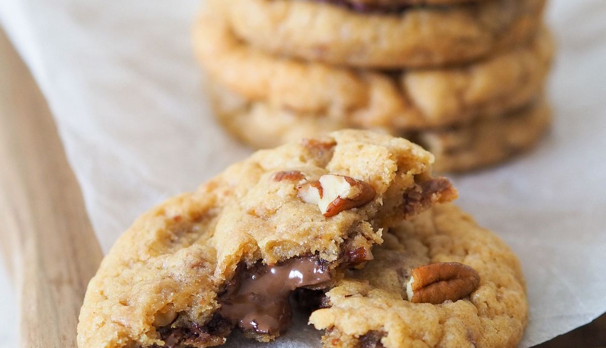 Receta de Cookies de plátano y crema de chocolate y avellana